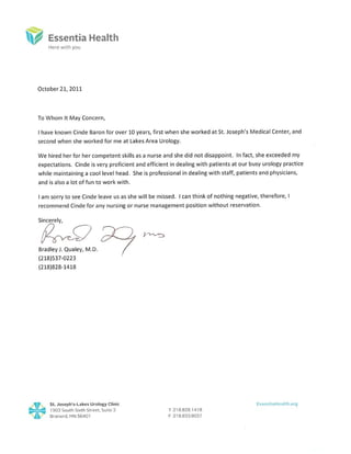 Reference letter Urology | PDF