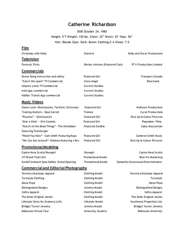 Catherine Richardson Resume | PDF