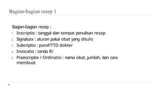 ddf obat resep dan dosis untuk tingkat smk.pptx