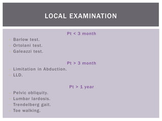 DDH Developmental Dislocation of Hip | PPT