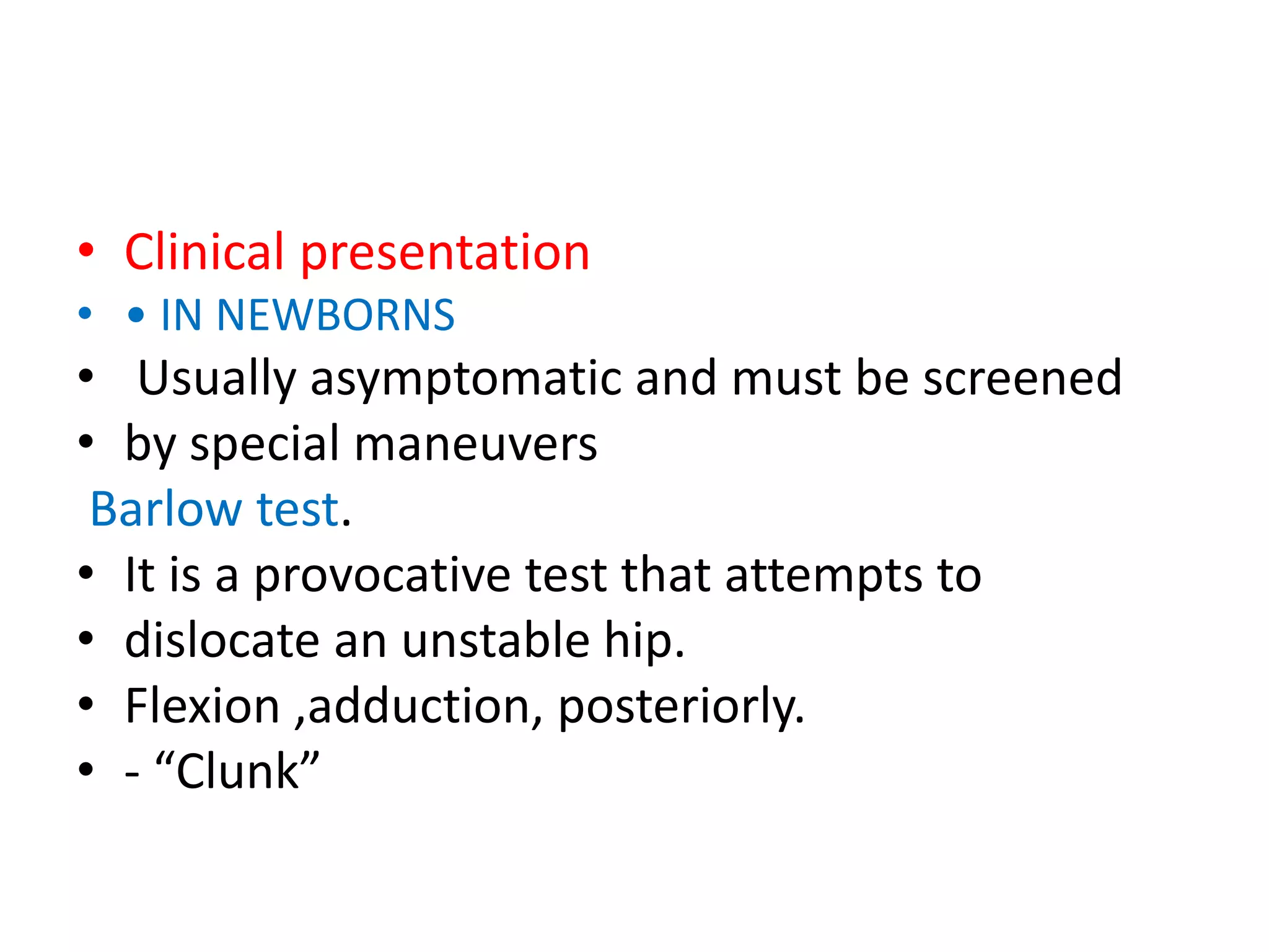 Developmental dysplasia of hip Ddh | PPTX