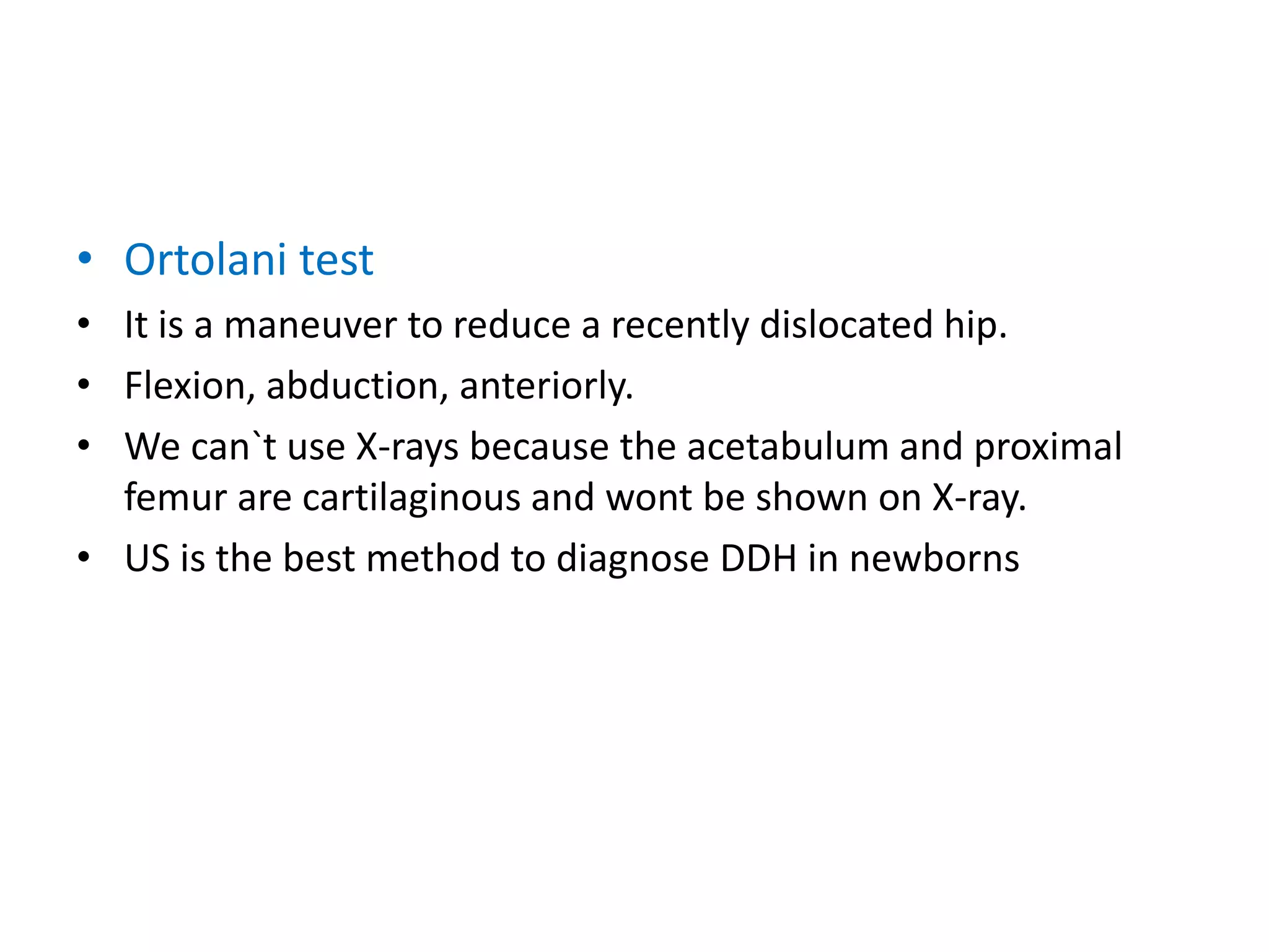 Developmental dysplasia of hip Ddh | PPTX