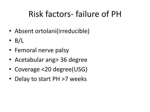 Developmental Dysplasia Hip | PPT