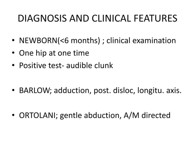 Developmental Dysplasia Hip | PPT