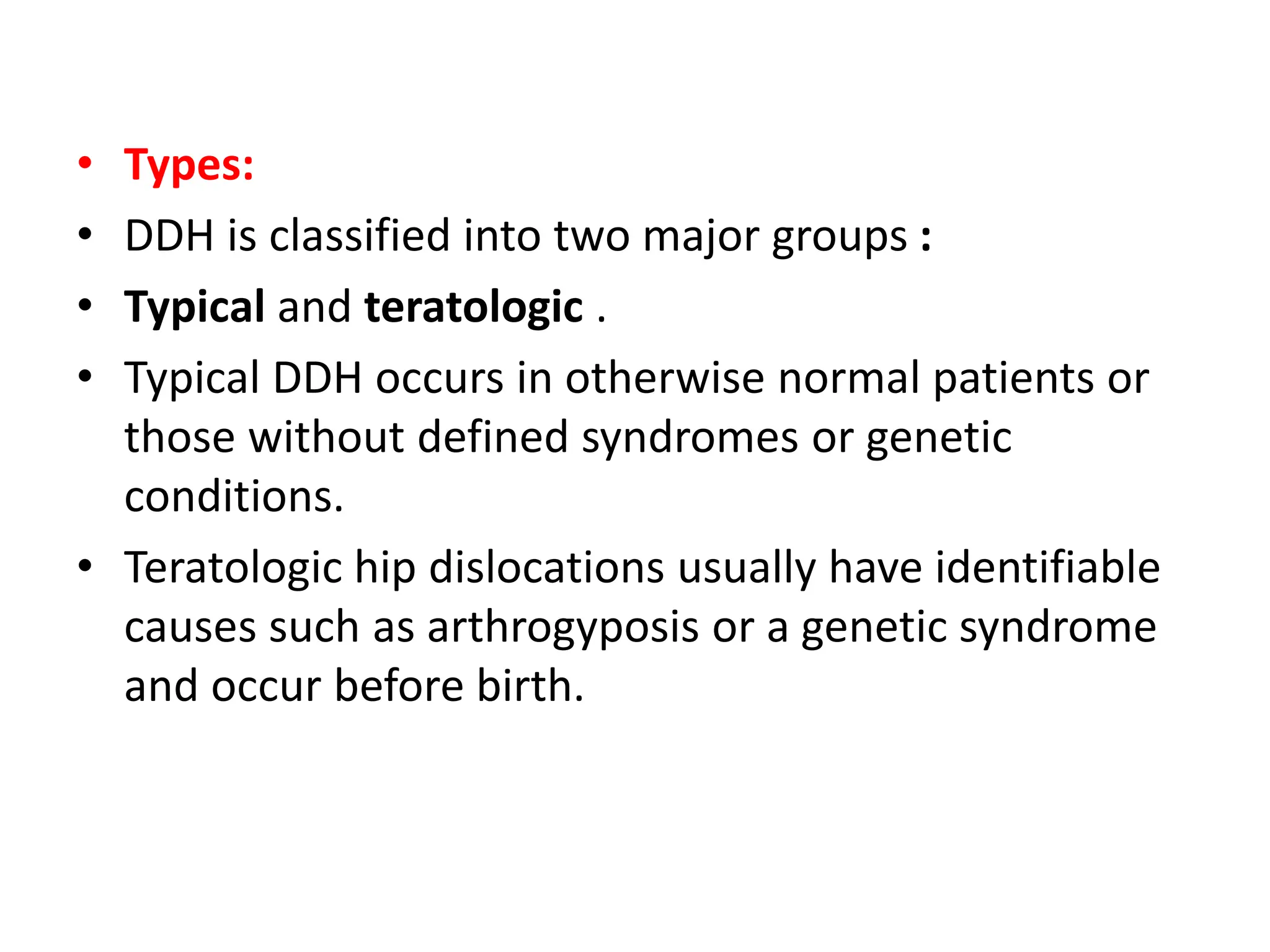 Developmental dysplasia of the hip overview | PPT
