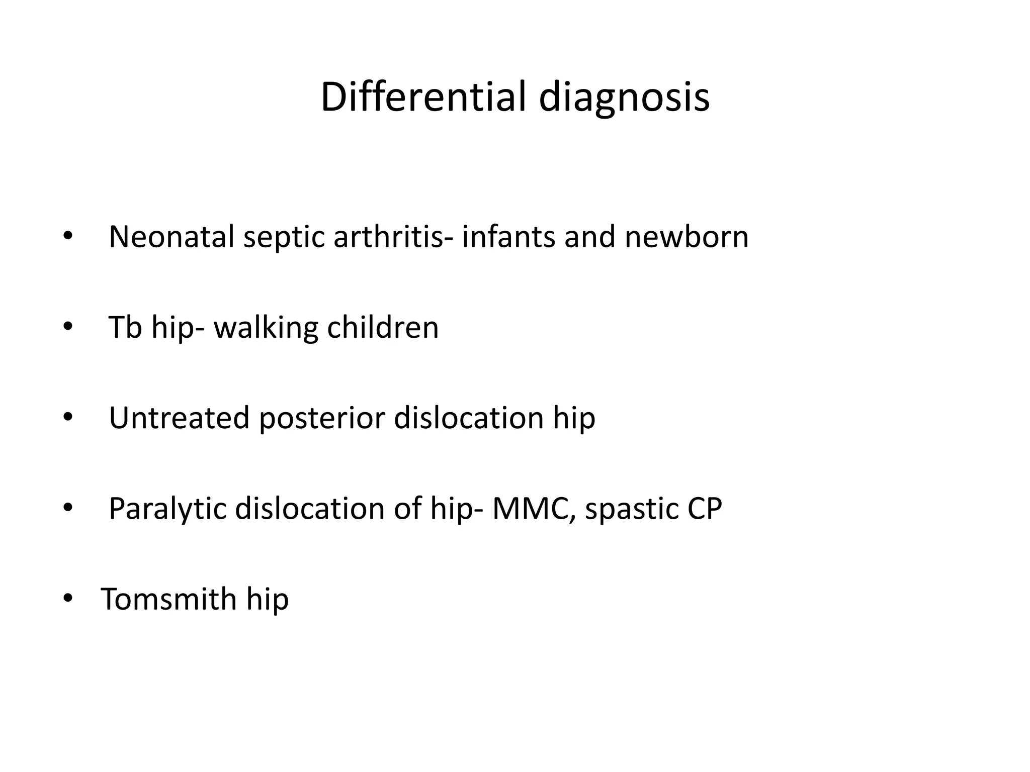 Developmental dysplasia of hip | PPT