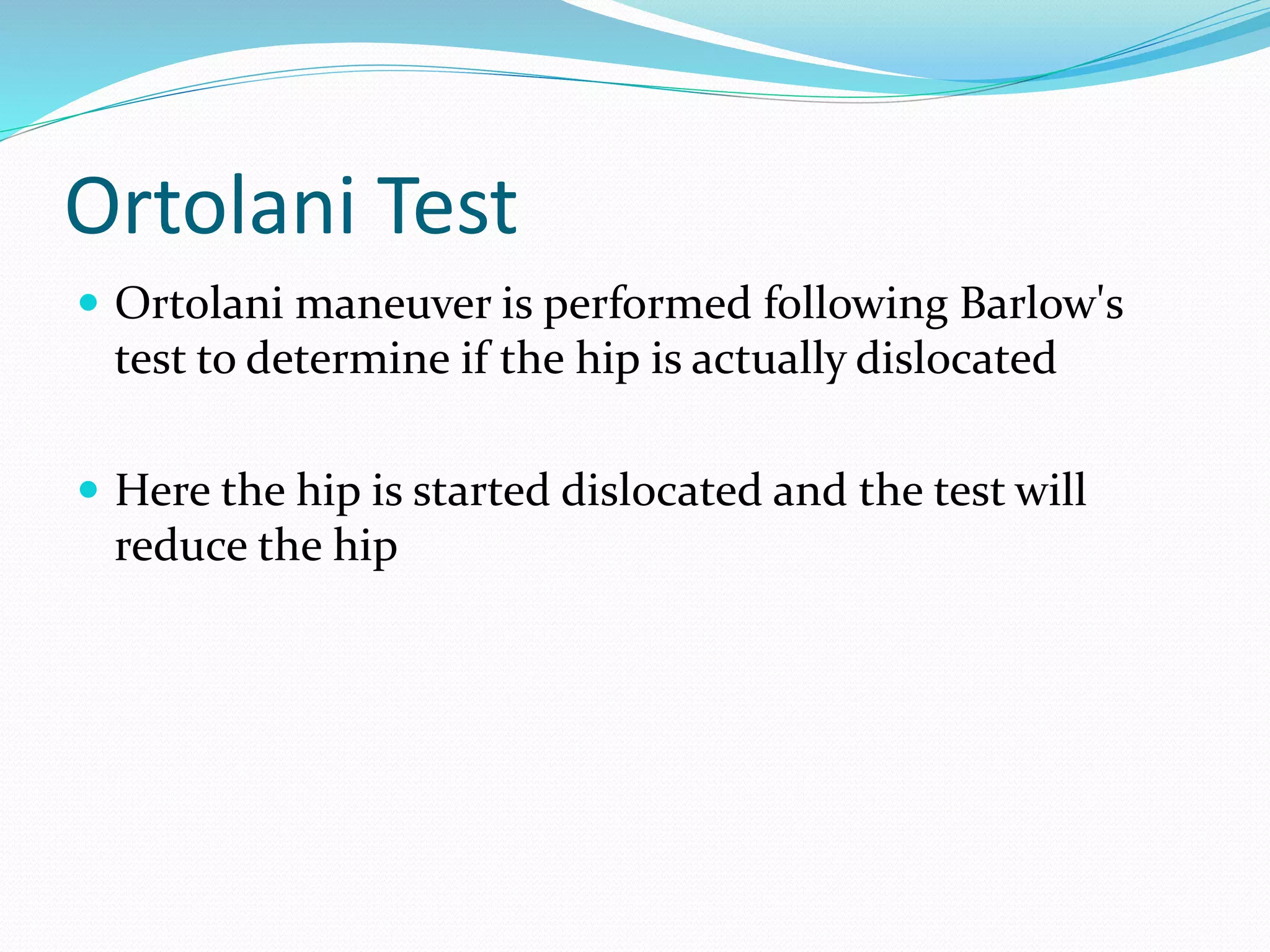 Developmental Dysplasia of Hip | PPTX