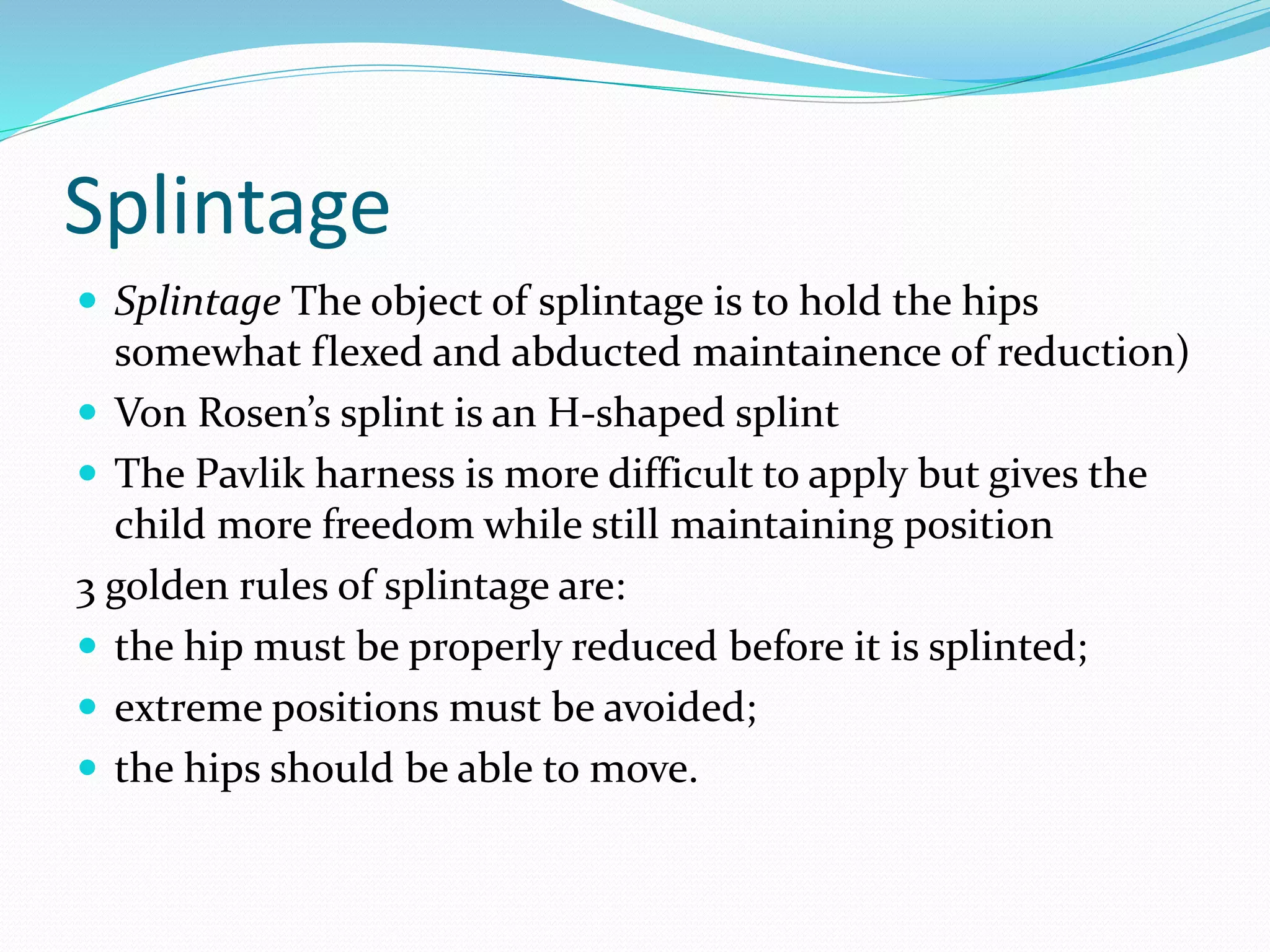 Developmental Dysplasia of Hip | PPTX