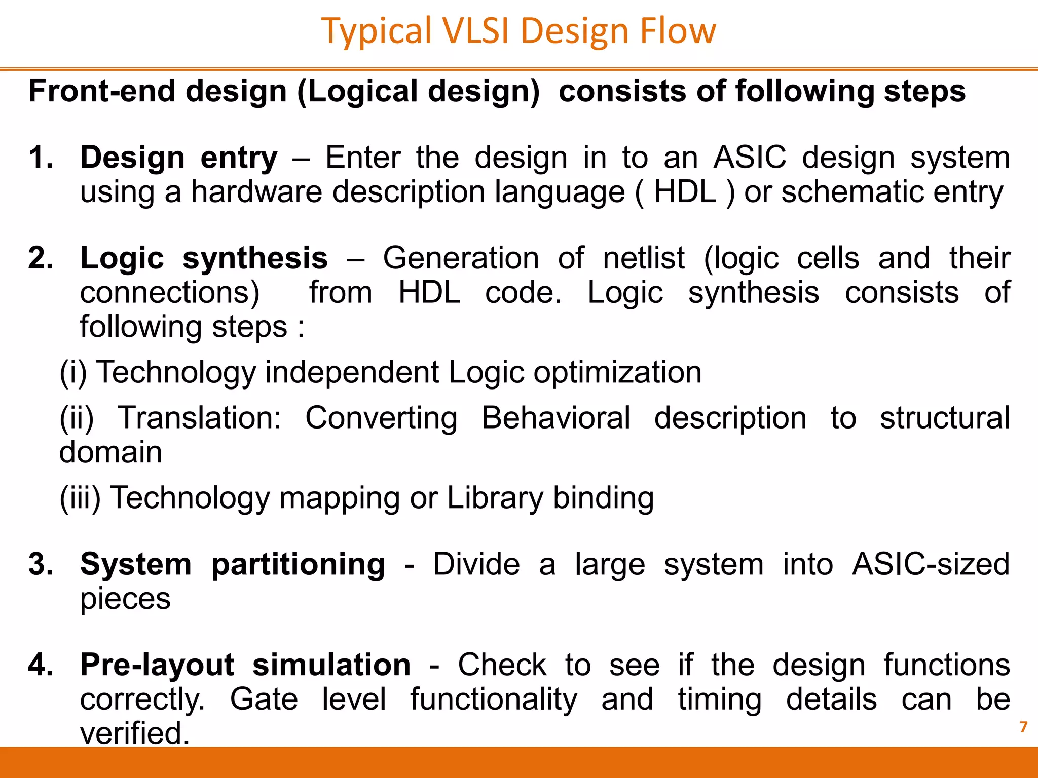 vlsi design flow | PDF