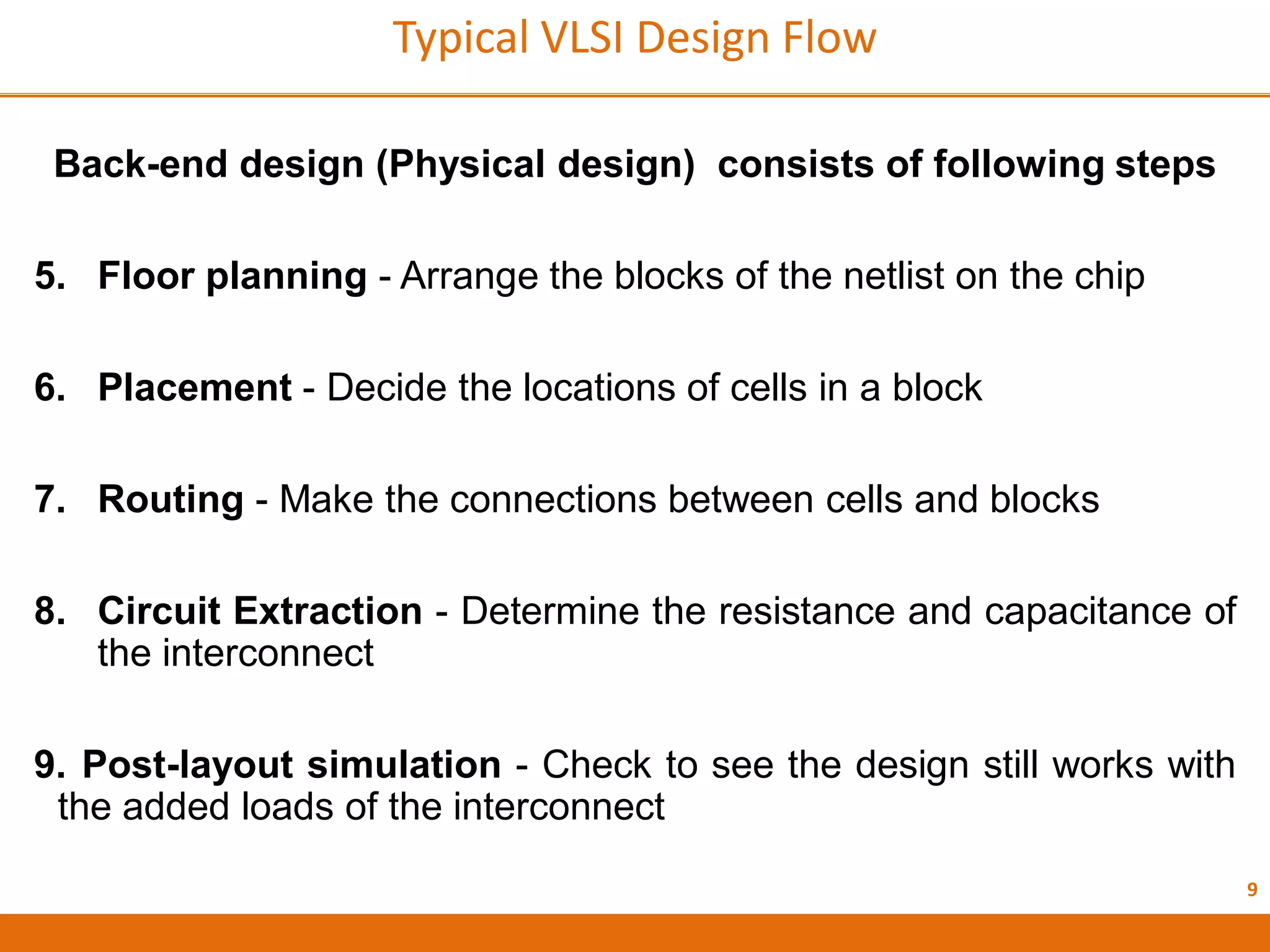 vlsi design flow | PDF