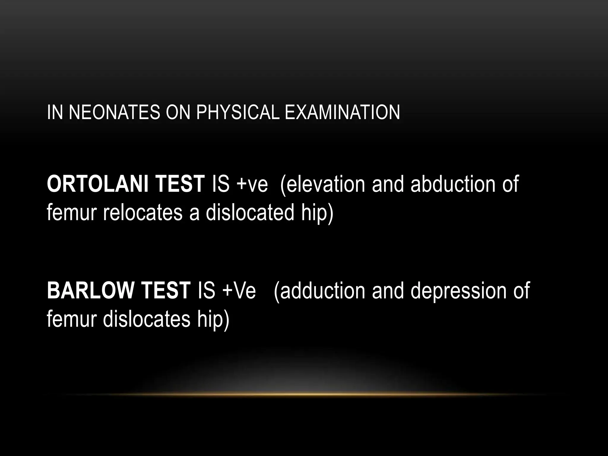 Developmental dysplasia of hip joint (DDH) | PPTX