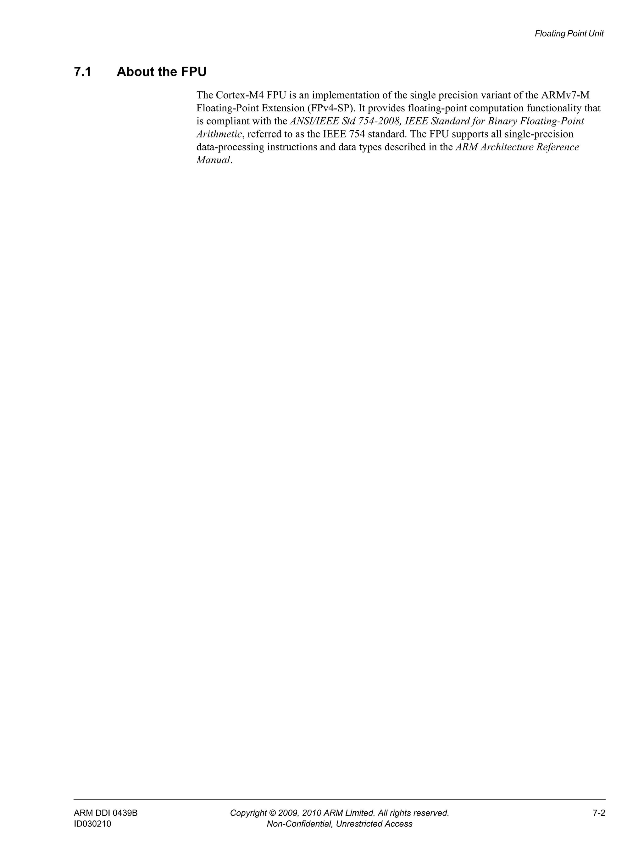 Arm cortex m4 technical reference manual | PDF