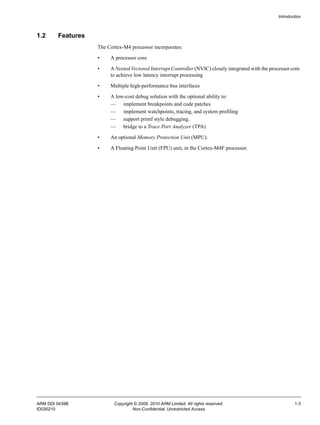 Arm cortex m4 technical reference manual | PDF