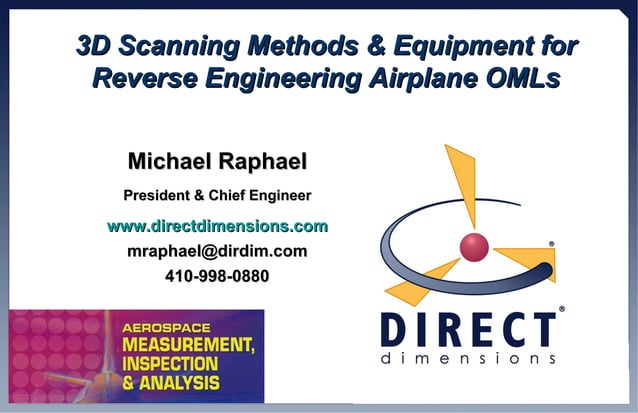DDI Aircraft OML Scanning and Modeling Presentation Oct 2009 | PPS