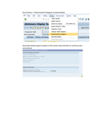 EWAY BILL Ddic creation | PDF