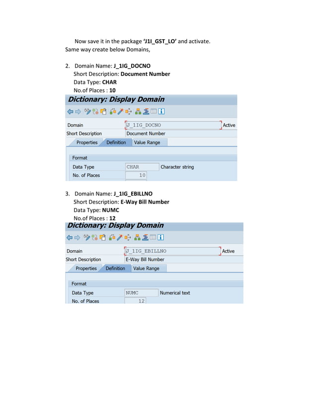 EWAY BILL Ddic creation | PDF
