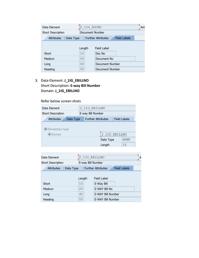 EWAY BILL Ddic creation | PDF
