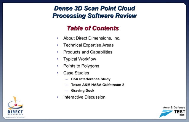 Ddi Dense Point Cloud Processing Presentation Oct2009 Ppt