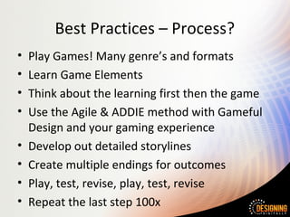 Gamification Vs. Game Based Learning | PPT