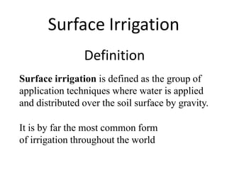 Type of Irrigation | PPT