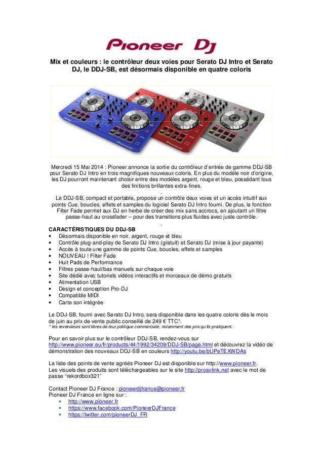 Pioneer Dj Software Free Download Ddj-sb2 - shiftever