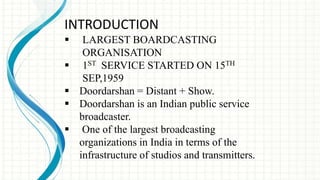 DOORDARSHAN KENDRA SUMMER TRAINING REPORT | PPTX