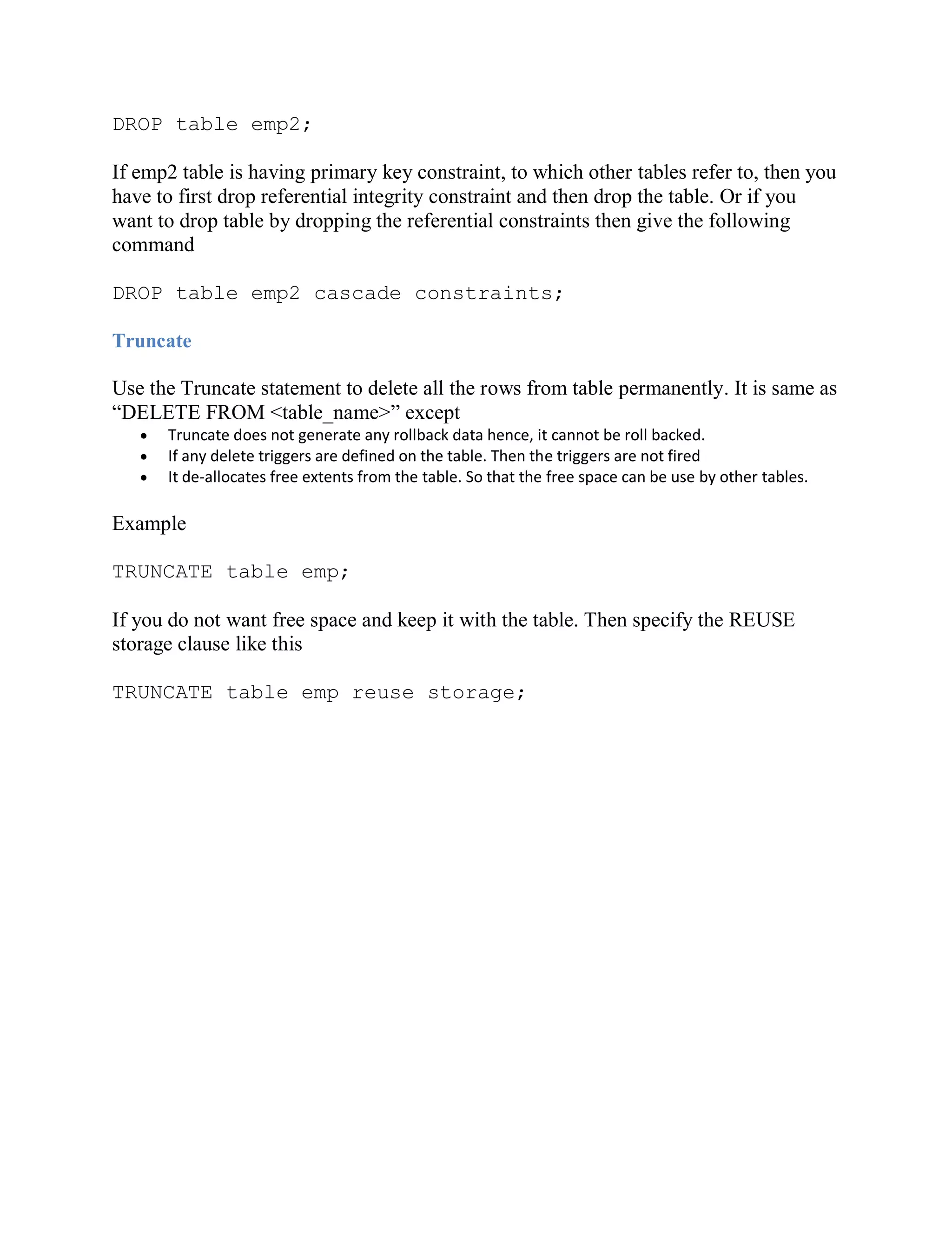 Data Definition Language (DDL) | PDF | Databases | Computer Software and Applications