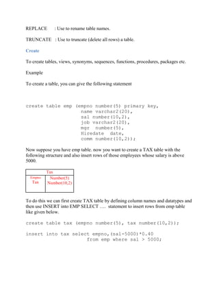 Data Definition Language (DDL) | PDF | Databases | Computer Software ...