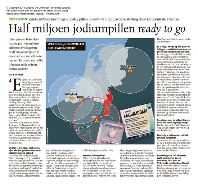 Een half miljoen jodiumpillen ready to go | PPT