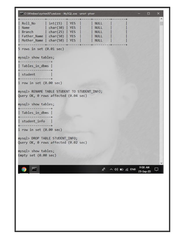 Sql Queries Ddl Commands Pdf Databases Computer Software And Applications 3205