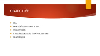 DDL and DML.pptx ddl vs dml ddl and dml ddl and dml | PPT