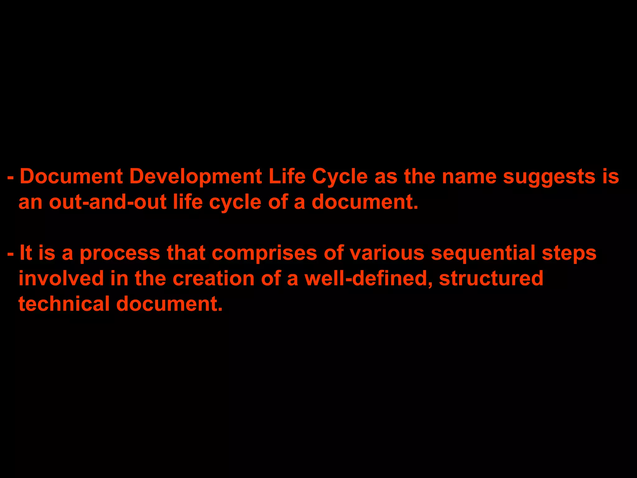 Document Development Life Cycle (DDLC) | PPTX