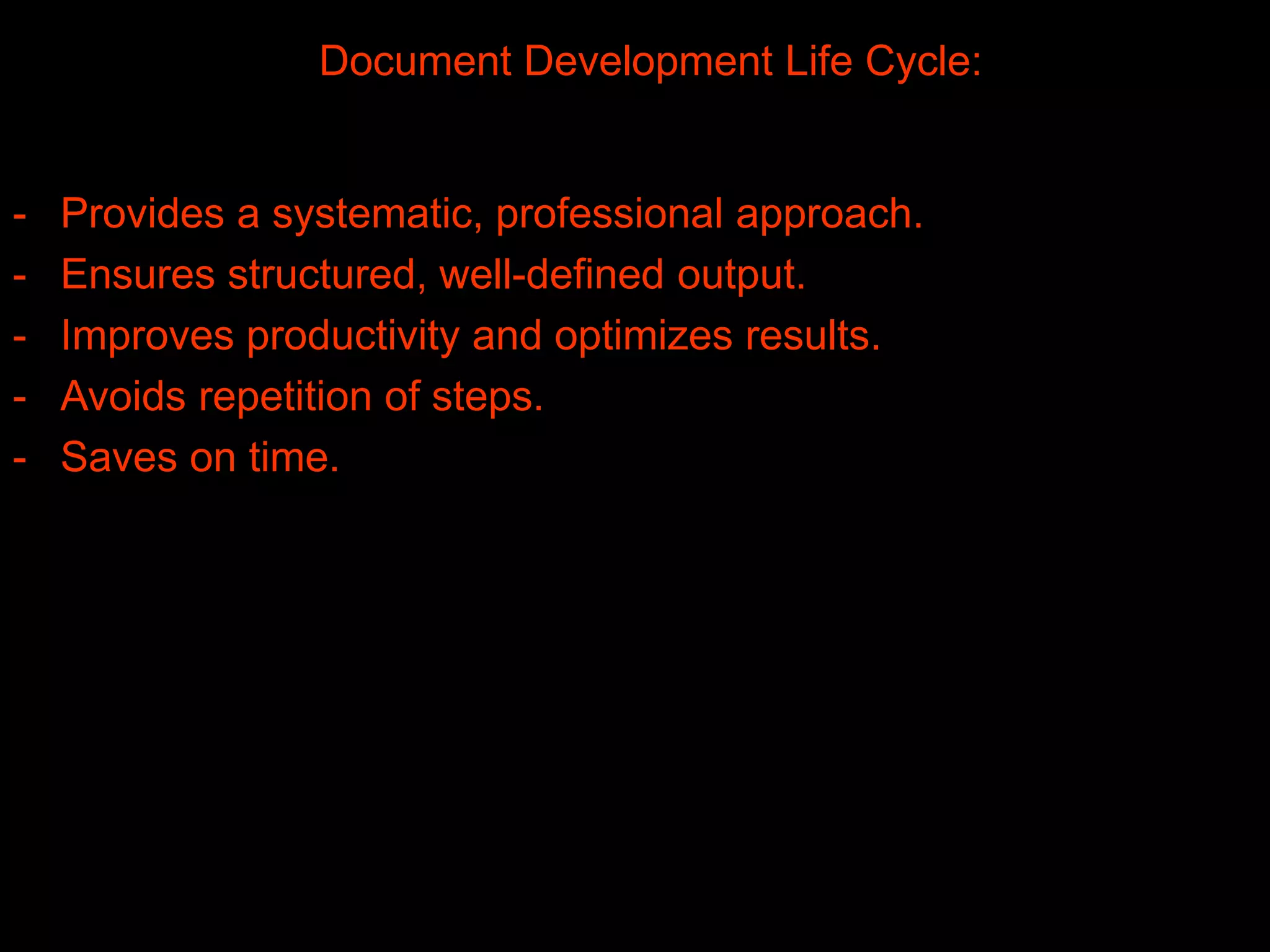 Document Development Life Cycle (DDLC) | PPTX