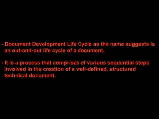 Document Development Life Cycle (DDLC) | PPTX