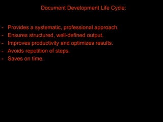 Document Development Life Cycle (DDLC) | PPTX