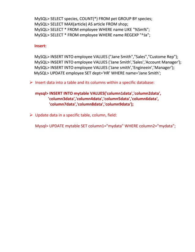 Ddl commands | DOCX | Databases | Computer Software and Applications