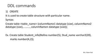 SQL: Data Definition Language commands.pptx