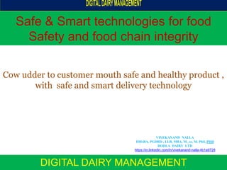 DIGITAL DAIRY MANAGEMENT | PPTX