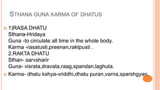 Dosha Dhatu Mala | PPTX | Hinduism | Religion & Spirituality