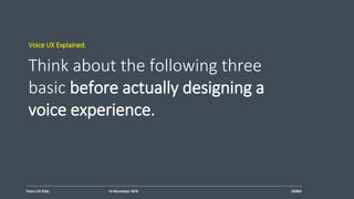 Ddma voice - ux explained - n1. | PPT
