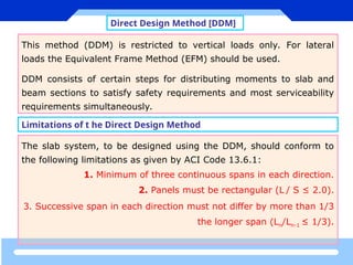 direct design method to design the slab with golu | PPT