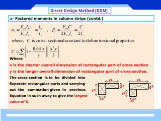 direct design method to design the slab with golu | PPT