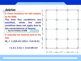 direct design method to design the slab with golu | PPT