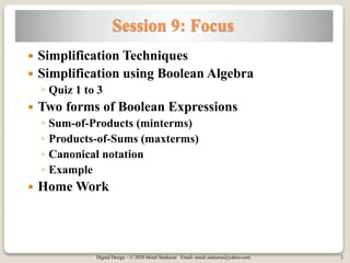 Digital Design Session 9 | PPT