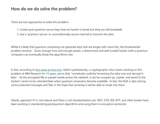 Solving the quantum computing security problem | PDF