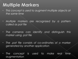 Digital Dynamic Markers in augmented Reality | PPT