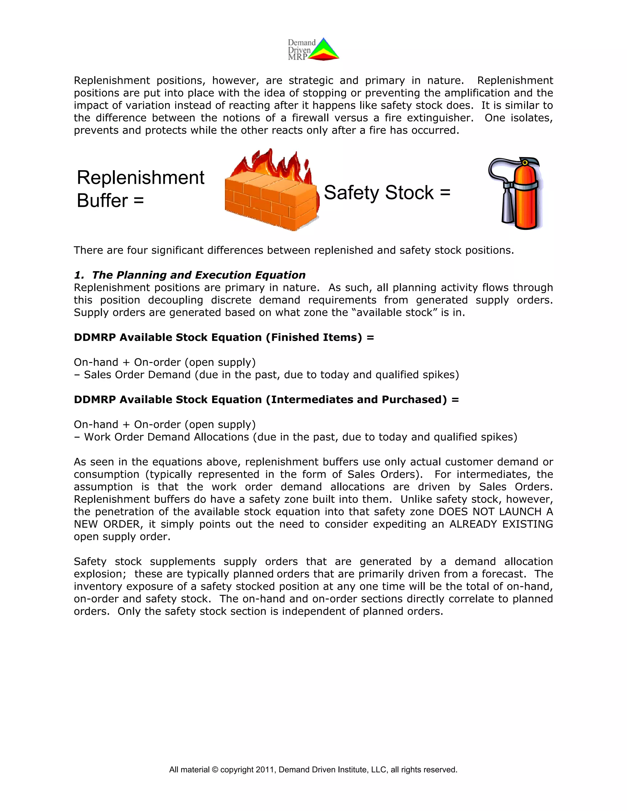 DDMRP vs Safety Stock | PDF