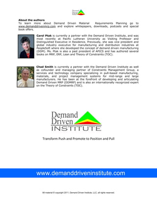 DDMRP vs Safety Stock | PDF