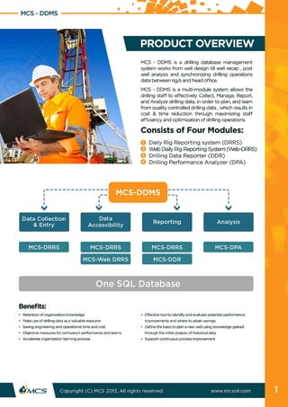 MCS - Drilling Data Management System | PDF