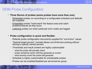 IBM Lotus Domino Domain Monitoring (DDM) | PPT